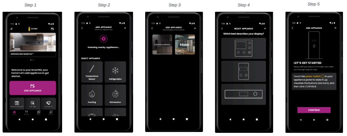 Setting up with SmartHQ