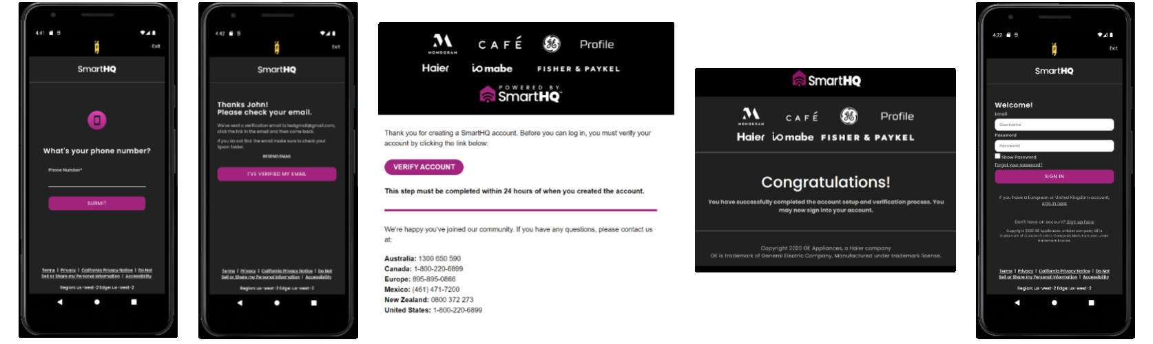 Setting up with SmartHQ