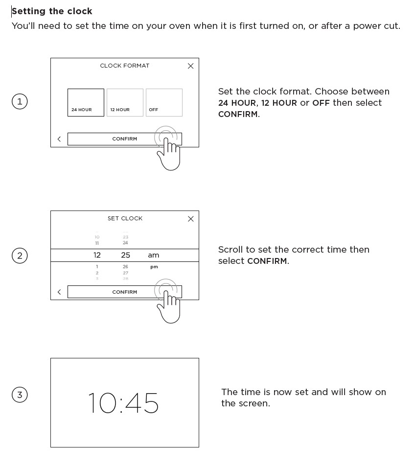 How To Set the Clock on Your Oven or Range
