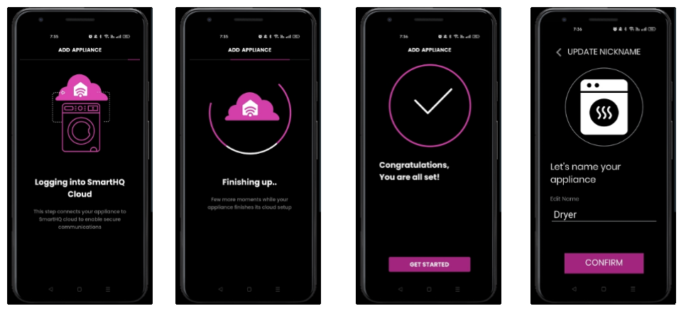 Setting up with SmartHQ