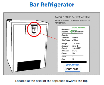 How To Find Your Serial or Model Number – F&P Refrigerators